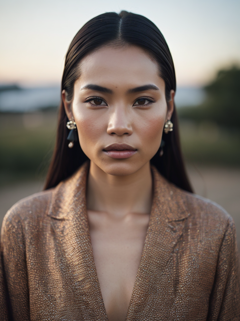 Lumenor AI Image Generation - profile portrait of stunningly beautiful ...