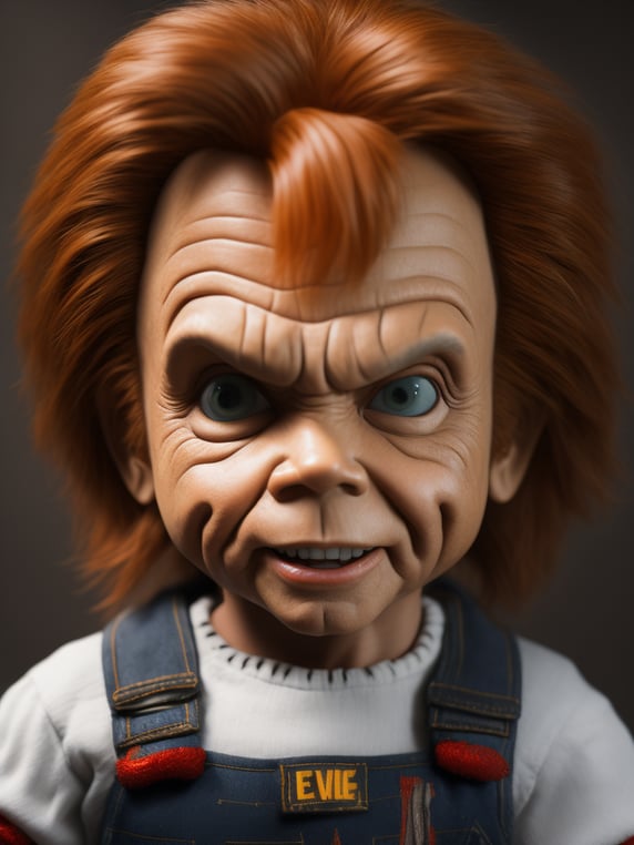 Premium Free ai Images | chuck norris as an evil chucky doll devilishly ...