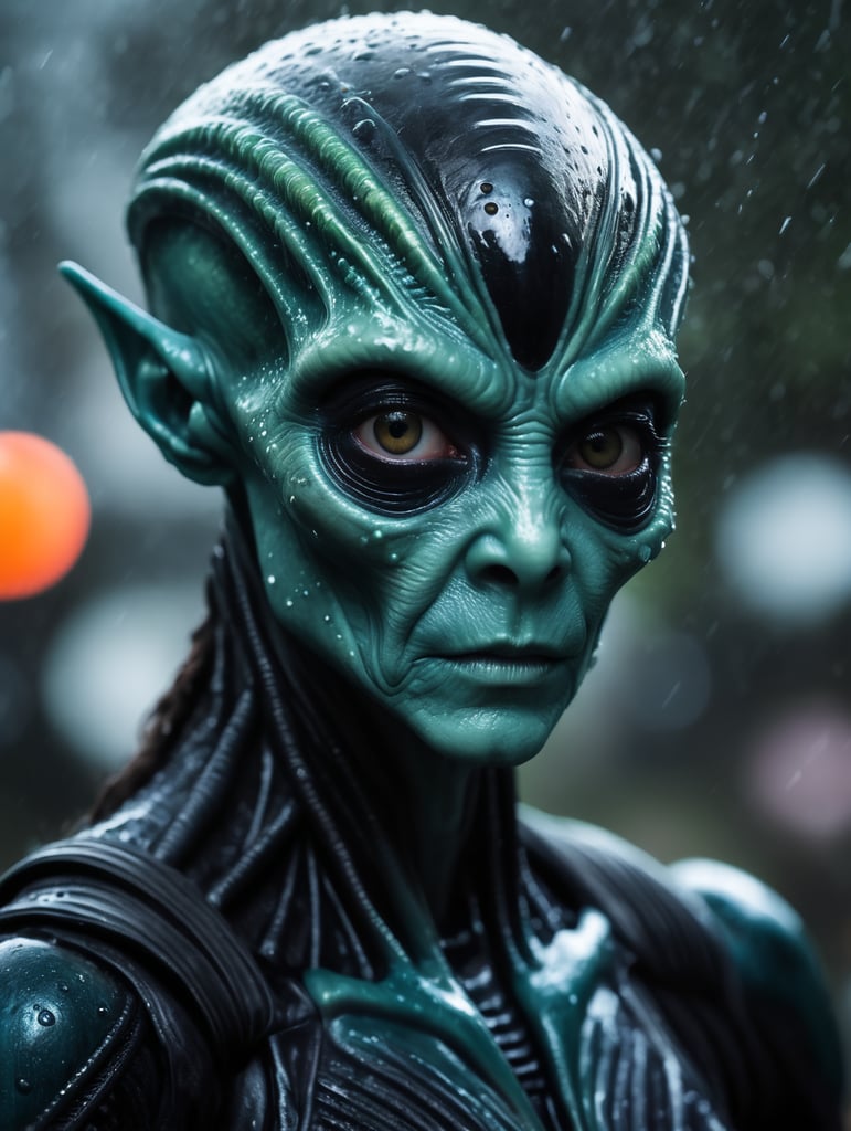 Premium Free ai Images | an alien dressed up like human for halloween ...