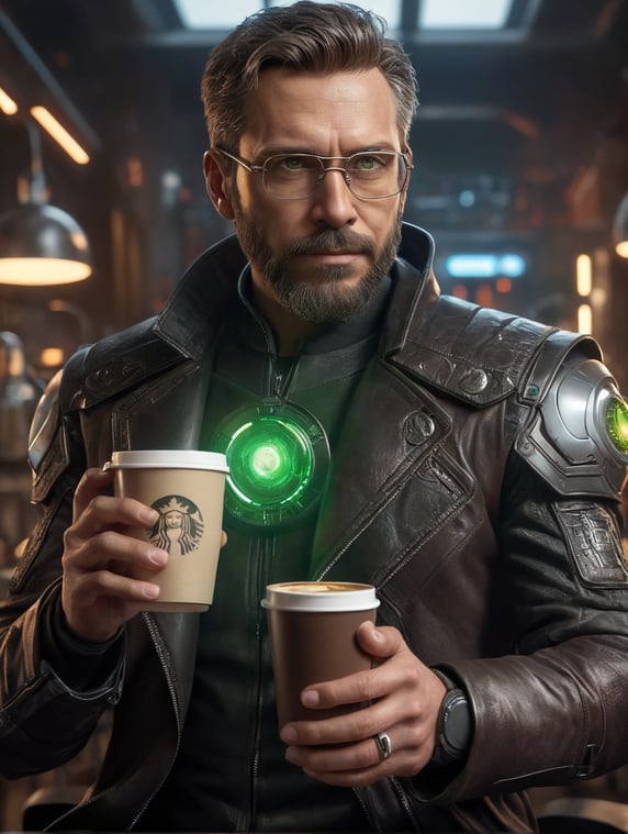 Premium Free ai Images | describe cyberpunk character named steve who ...