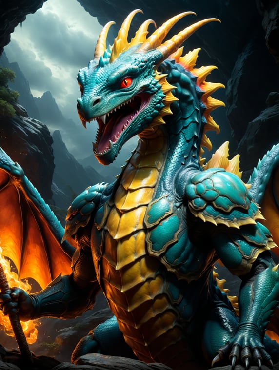 Premium Free ai Images | dragonite