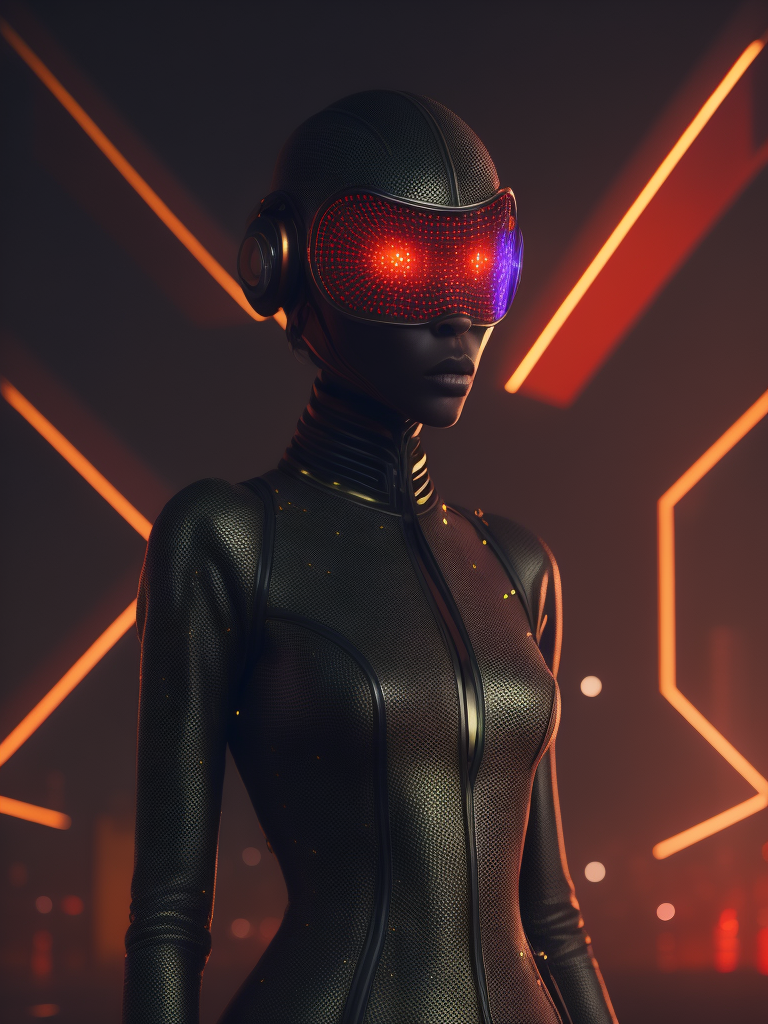 Lumenor AI Image Generation - contemporary humanoid woman alien with ...