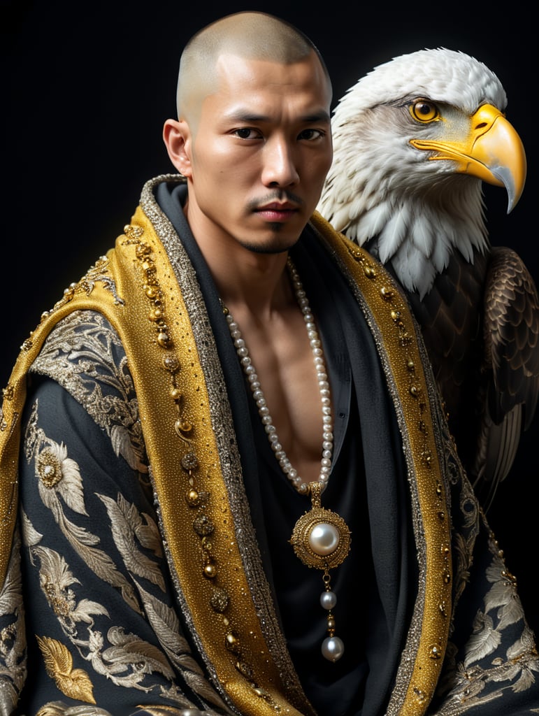 Premium Free ai Images | birds eye view alex webb style asian skinhead ...