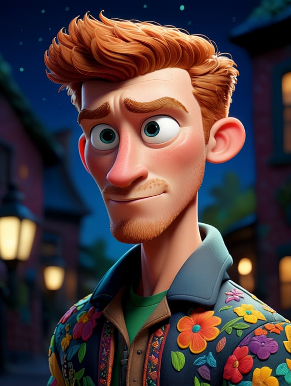 Premium Free ai Images | beautiful ginger man with freckles wearing ...