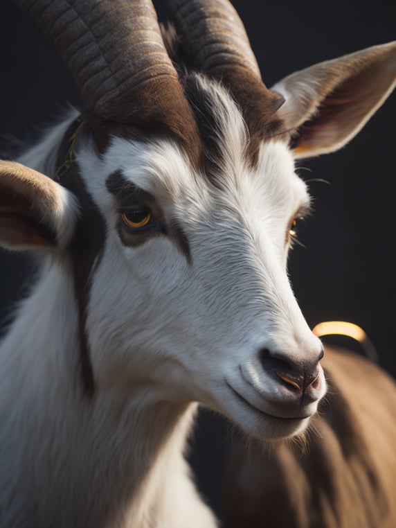 Premium Free ai Images | portrait of goats head wearing catholic popes ...