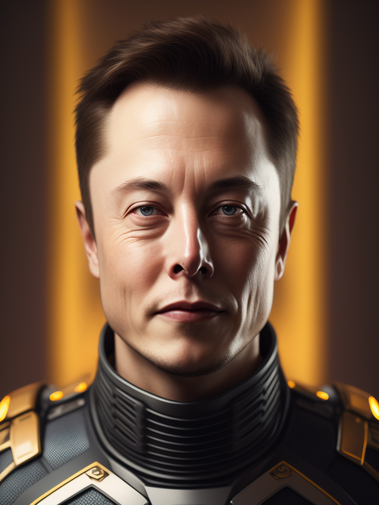 Lumenor AI Image Generation - elon musk as irom man bright saturated ...