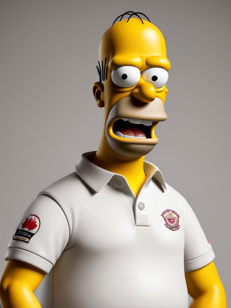 Premium Free ai Images | homer simpson as johnny wilkinson