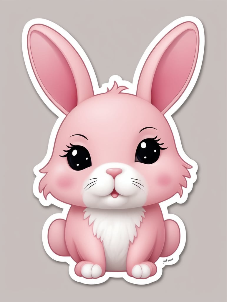 Premium Free ai Images | printable sticker about minimal cartoon cute ...