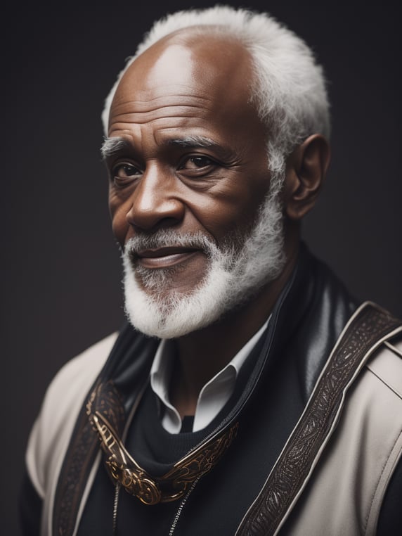 Premium Free ai Images | portrait of hide your pain harold with black ...