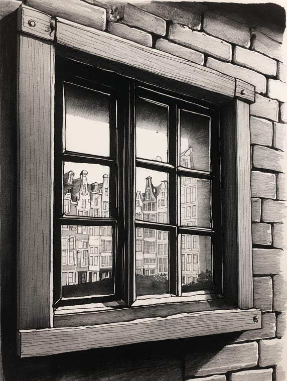 Premium Free ai Images | ink pen sketch low light low detail of small ...