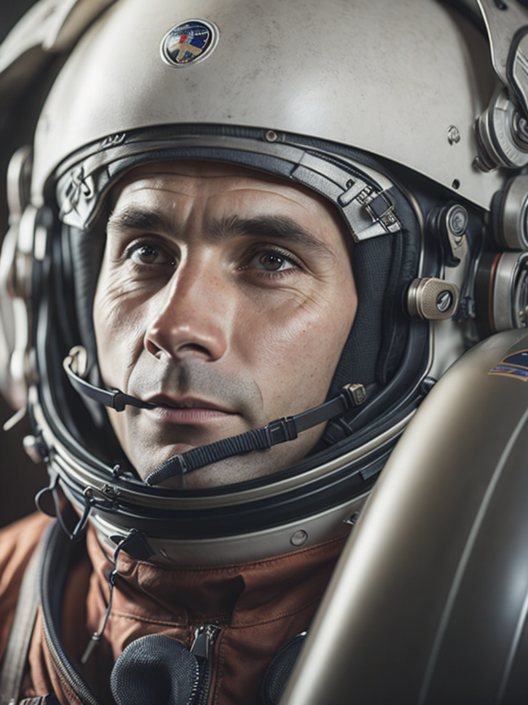 Lumenor AI Image Generation - portrait of yuri gagarin first man in the ...