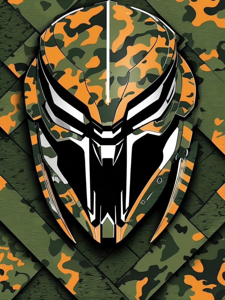 Premium Free ai Images | predator camouflage pattern vector art modern