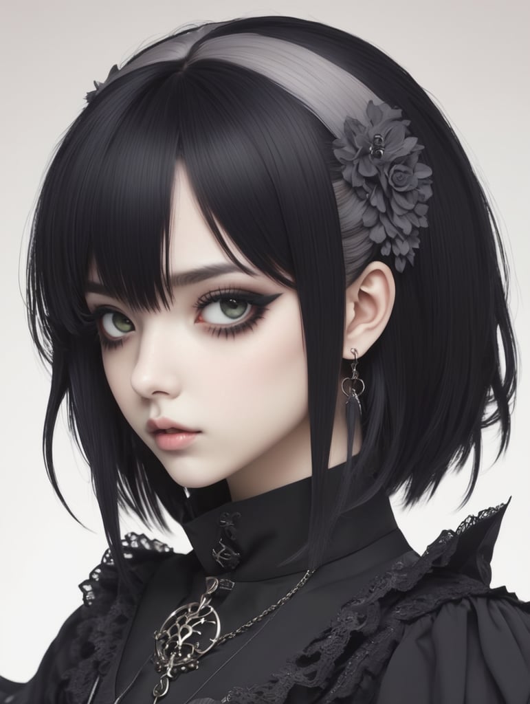 Premium Free Ai Images Goth Anime Girl 5710