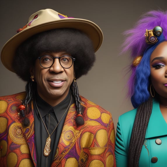 Lumenor AI Image Generation - nardwuar and lizzo interview