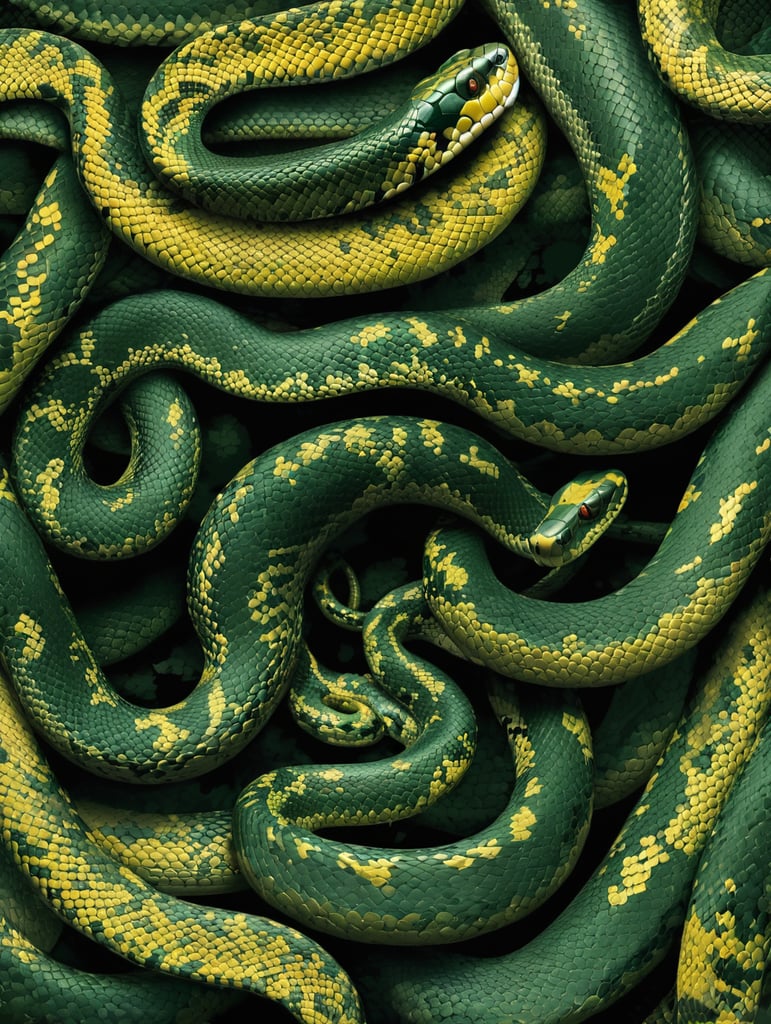 Premium Free ai Images | snake camouflage pattern vector art modern