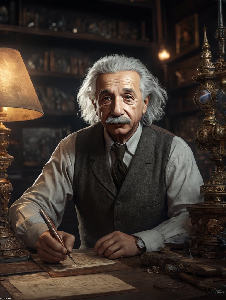 Premium Free ai Images | albert einstein