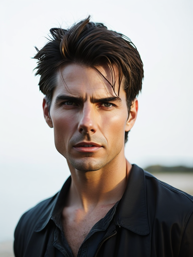 Premium Free ai Images | portrait of an tom cruise man high definition ...
