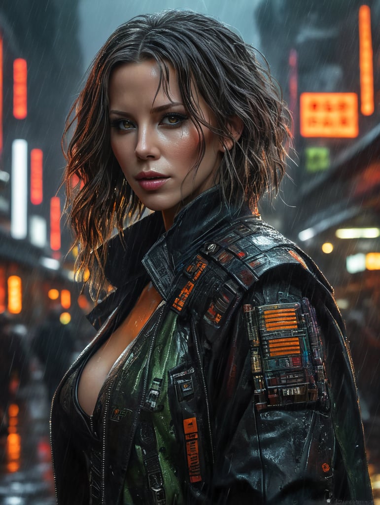 Lumenor AI Image Generation - kate beckinsale cyber punk vampire in ...