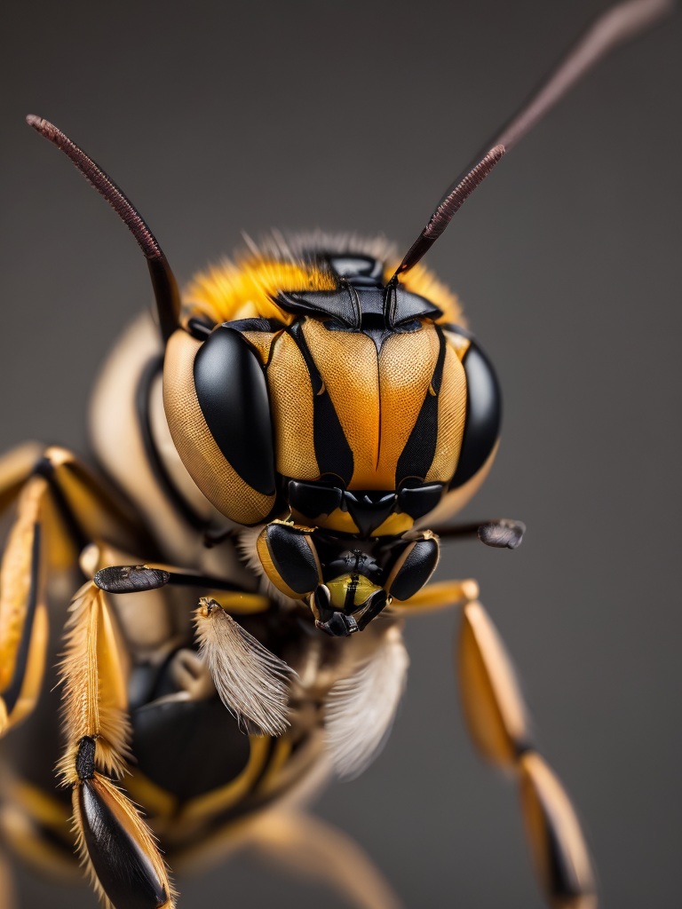 Premium Free ai Images | wasp macro photography close up high quality ...