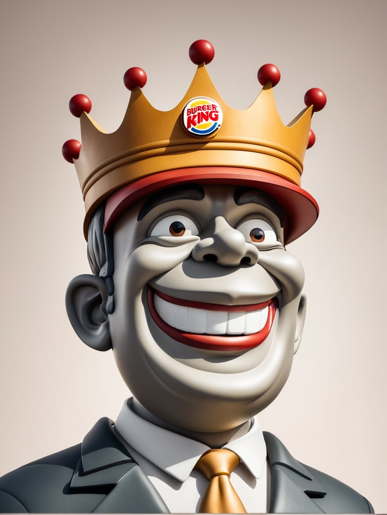 Premium Free ai Images | the burger king mascot