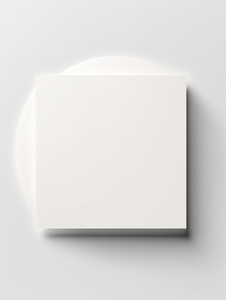 Premium Free ai Images | stationery mockup white square card large ...