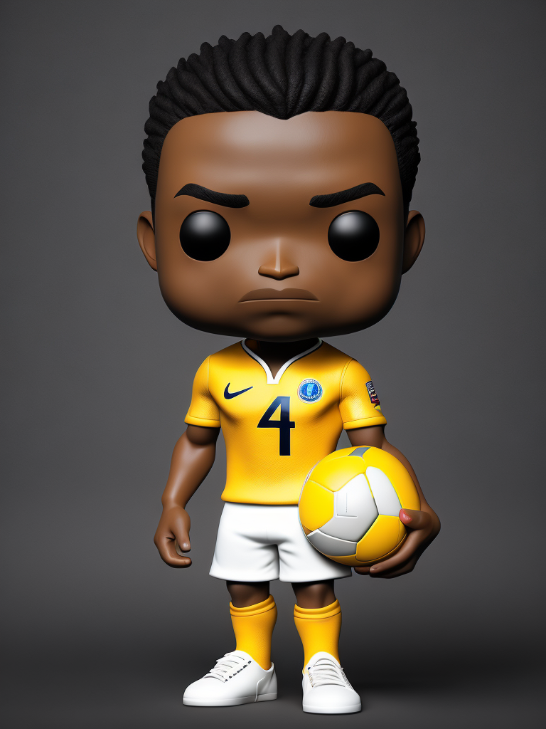 Premium Free ai Images | full body render of funko pop pele