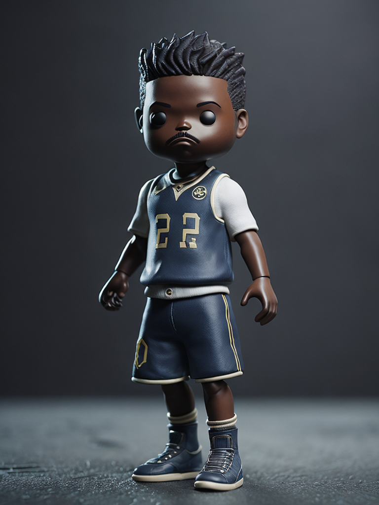 Premium Free ai Images | full body render of funko pop jimmy butler