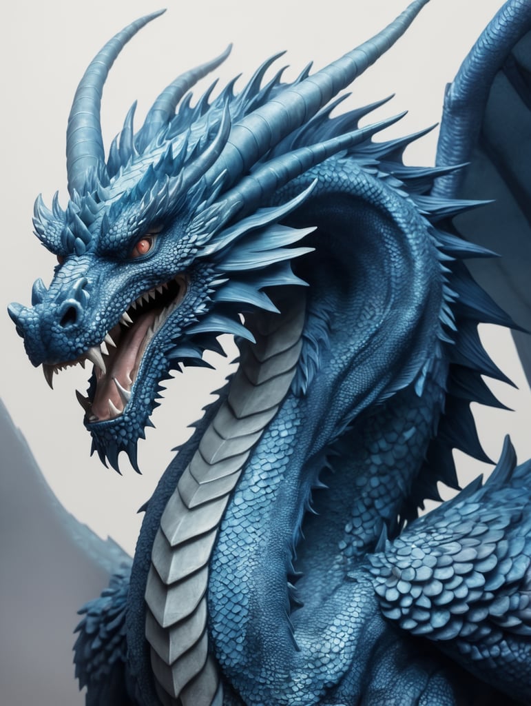 Premium Free ai Images | blue dragon