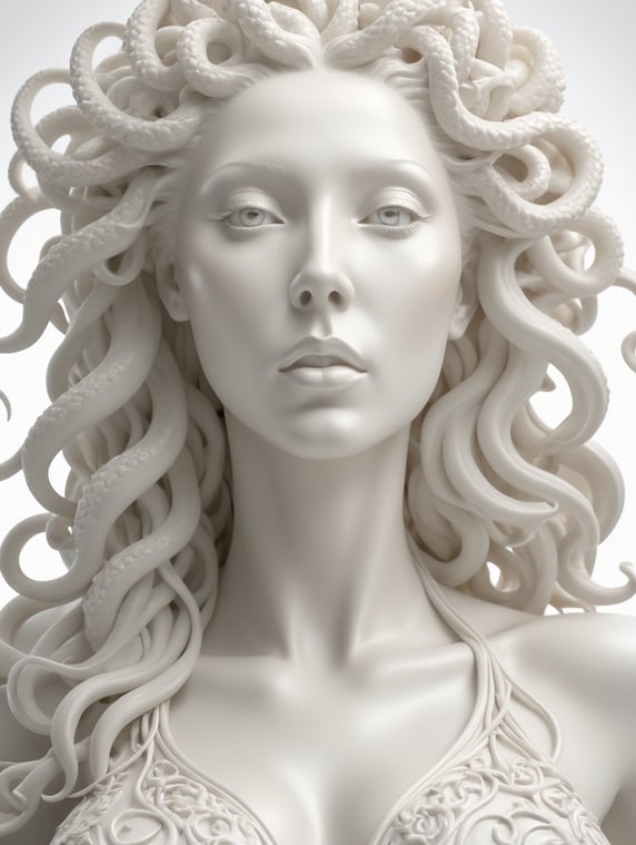 Premium Free ai Images | highly detailed full body of medusa