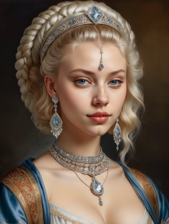 Premium Free ai Images | beautiful masterpiece painting fullbody ...