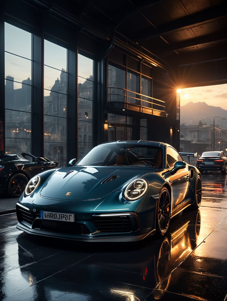 Premium Free ai Images | porsche render ultra quality hdr uhd ...