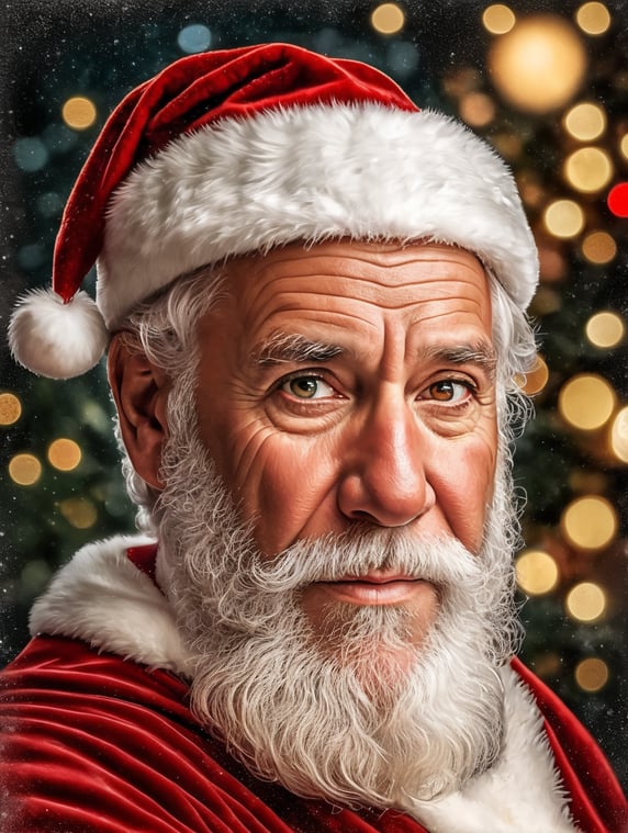 Premium Free ai Images | this artwork of the santa clause by george ...