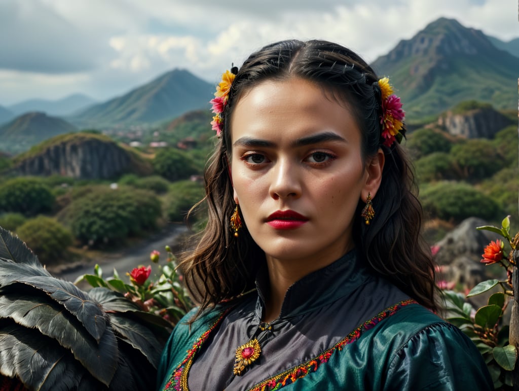 Premium Free ai Images | portrait of person on reference image bright ...