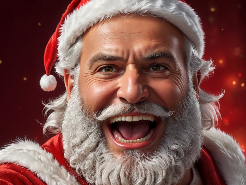 Premium Free ai Images | ultra handsome santa claus white bearded man ...