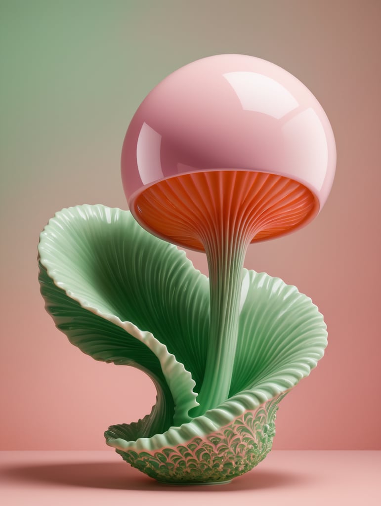 Premium Free ai Images | singular object floating in mid air trippy ...