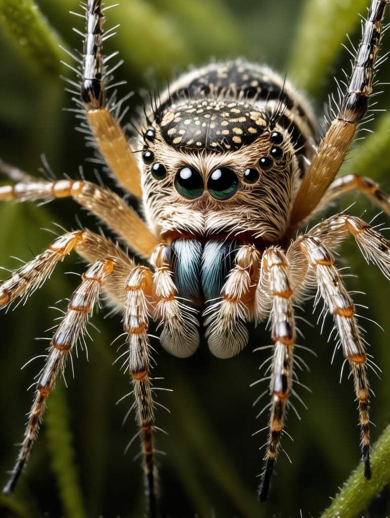 Premium Free ai Images | majestic arachnid several times larger than ...