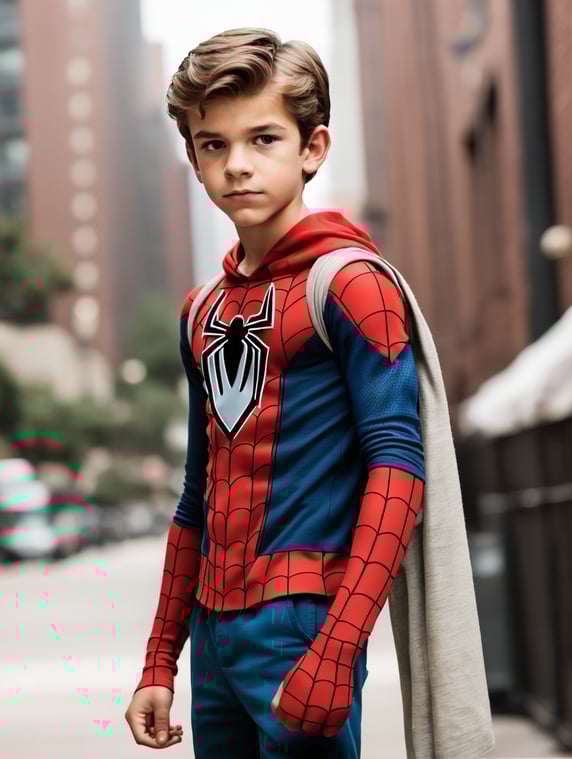 Premium Free ai Images | teen boy spiderman marvel