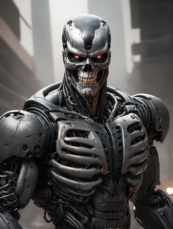 Premium Free ai Images | terminator with venom