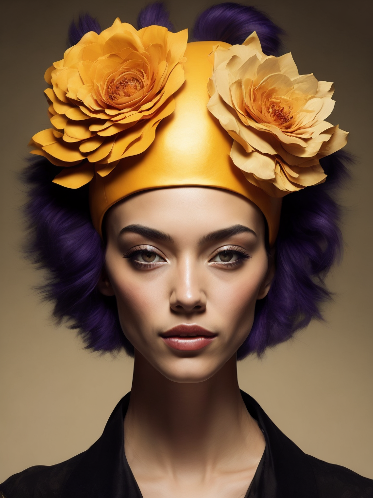 Lumenor AI Image Generation - woman wearing realistic papier mache ...