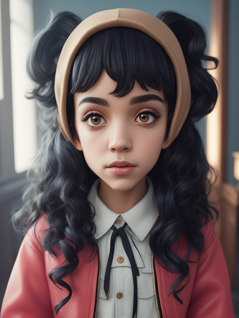 Premium Free ai Images | melanie martinez as very cute anime character toy