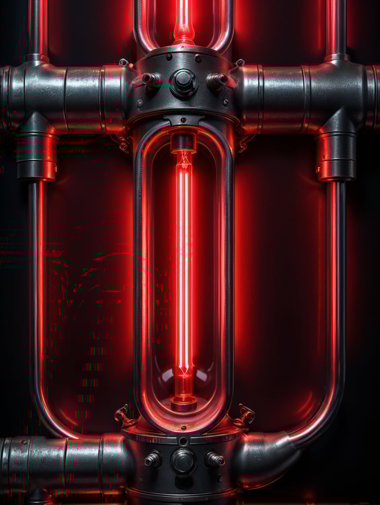 Premium Free ai Images | close up photo of neon tube glowing with ...