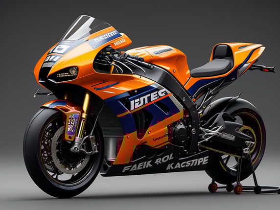 Premium Free ai Images | motogp inspired motorcycle livery for street bike