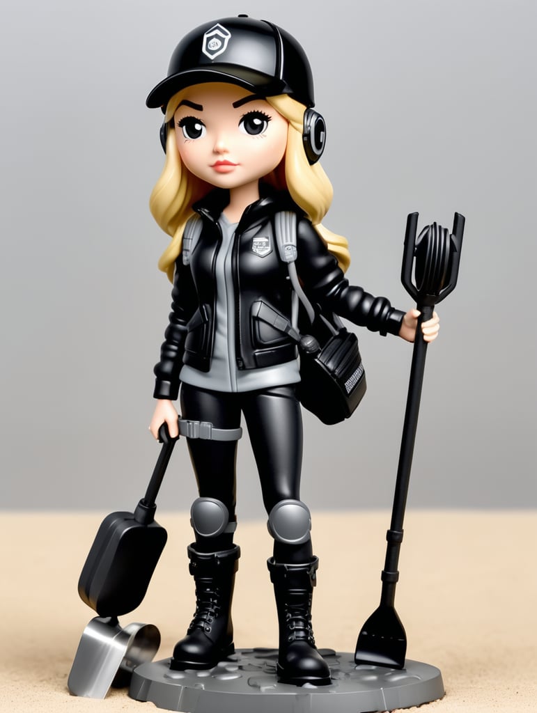 Premium Free ai Images | female funko pop character with shoulder ...