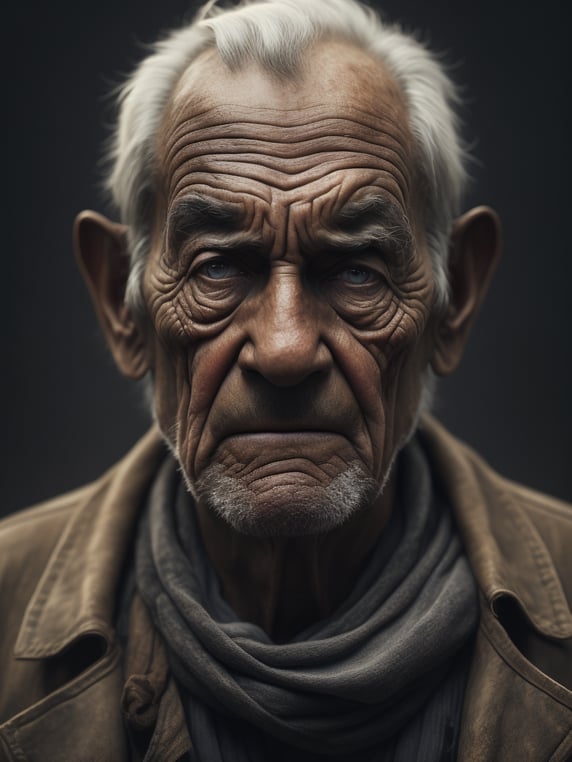 Premium Free ai Images | portret starogo kocegara lico saze graznaa ...