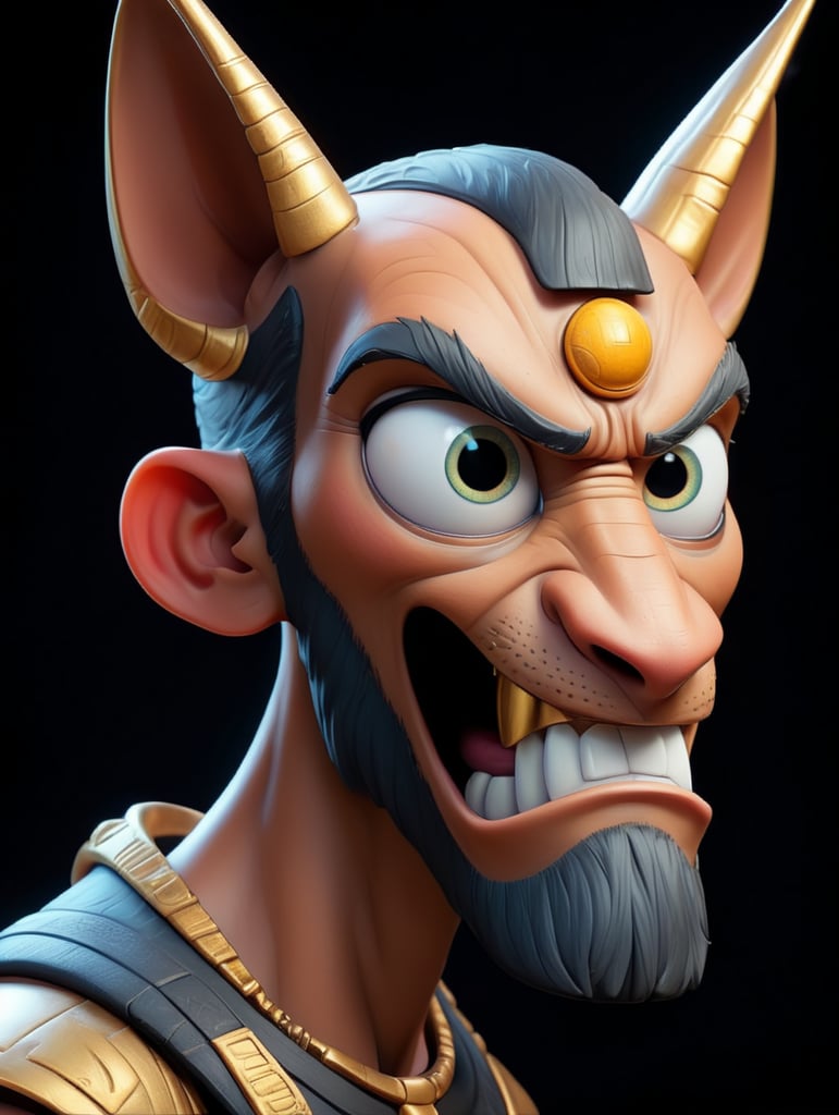Premium Free ai Images | egyptian god anubis portrait hyper realistic ...