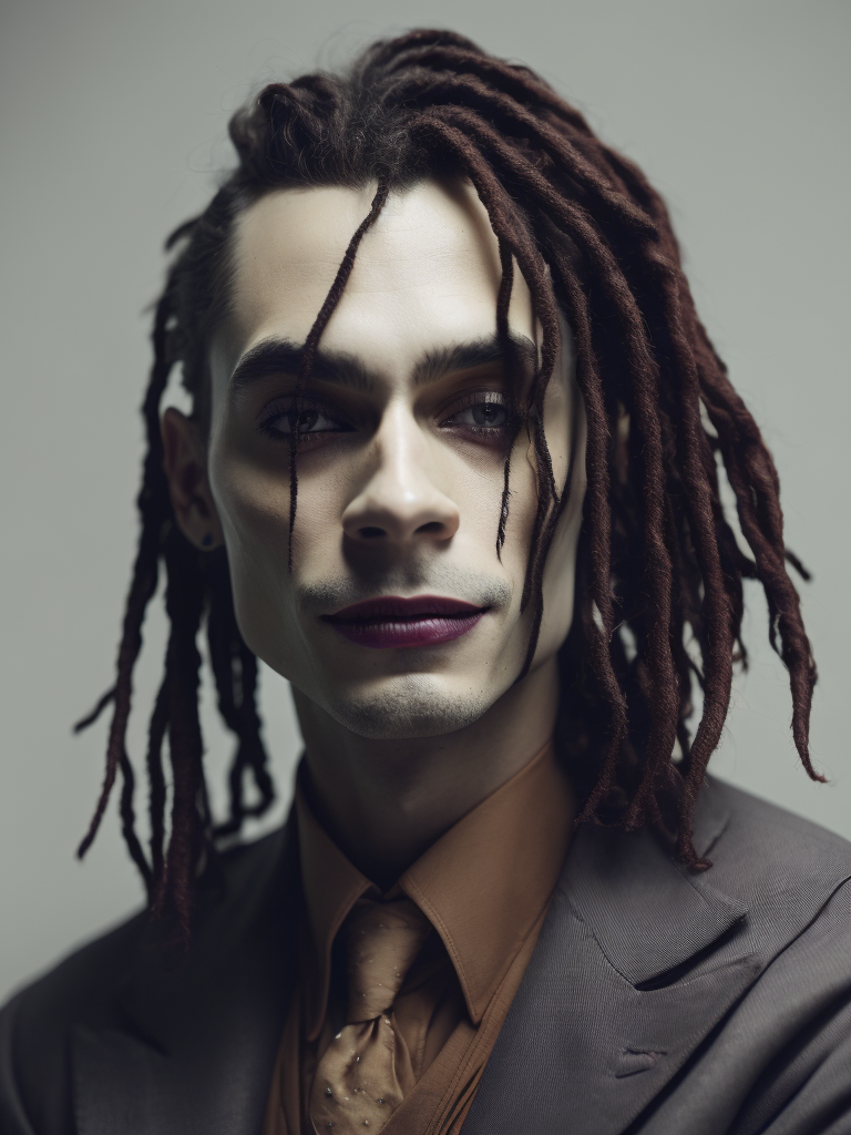 Lumenor Ai Image Generation Rasta Joker Portrait Highly Detailed