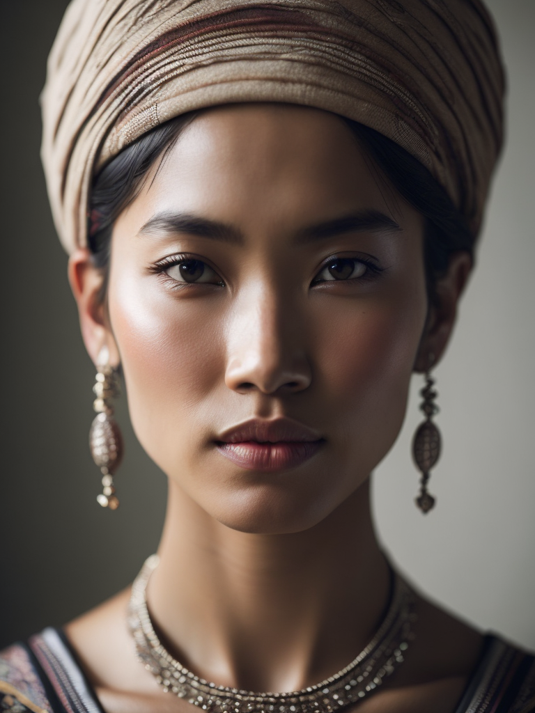 Lumenor AI Image Generation - profile portrait of stunningly beautiful ...