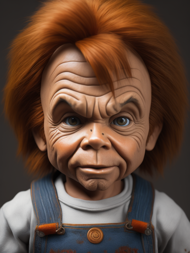 Lumenor AI Image Generation - chuck norris as an evil chucky doll evil ...