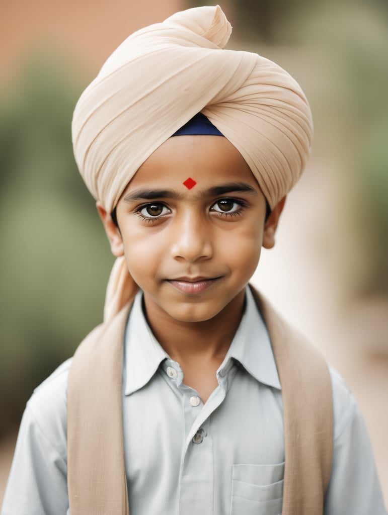 Premium Free ai Images | sikh boy