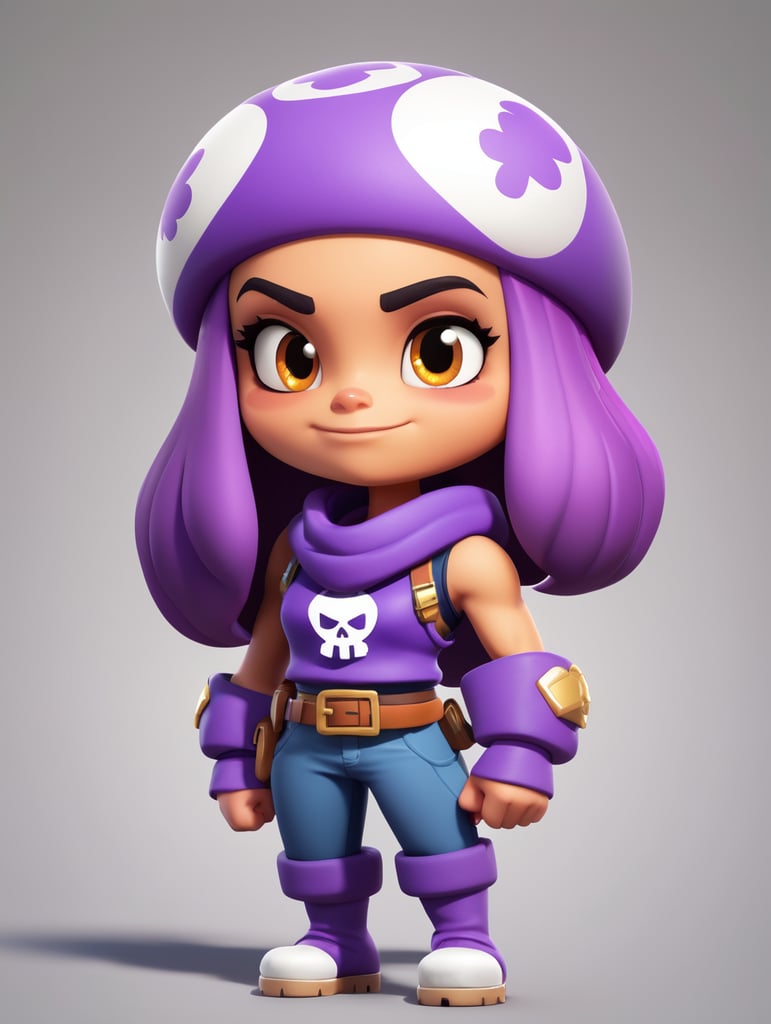 Premium Free ai Images | shelly from brawl stars